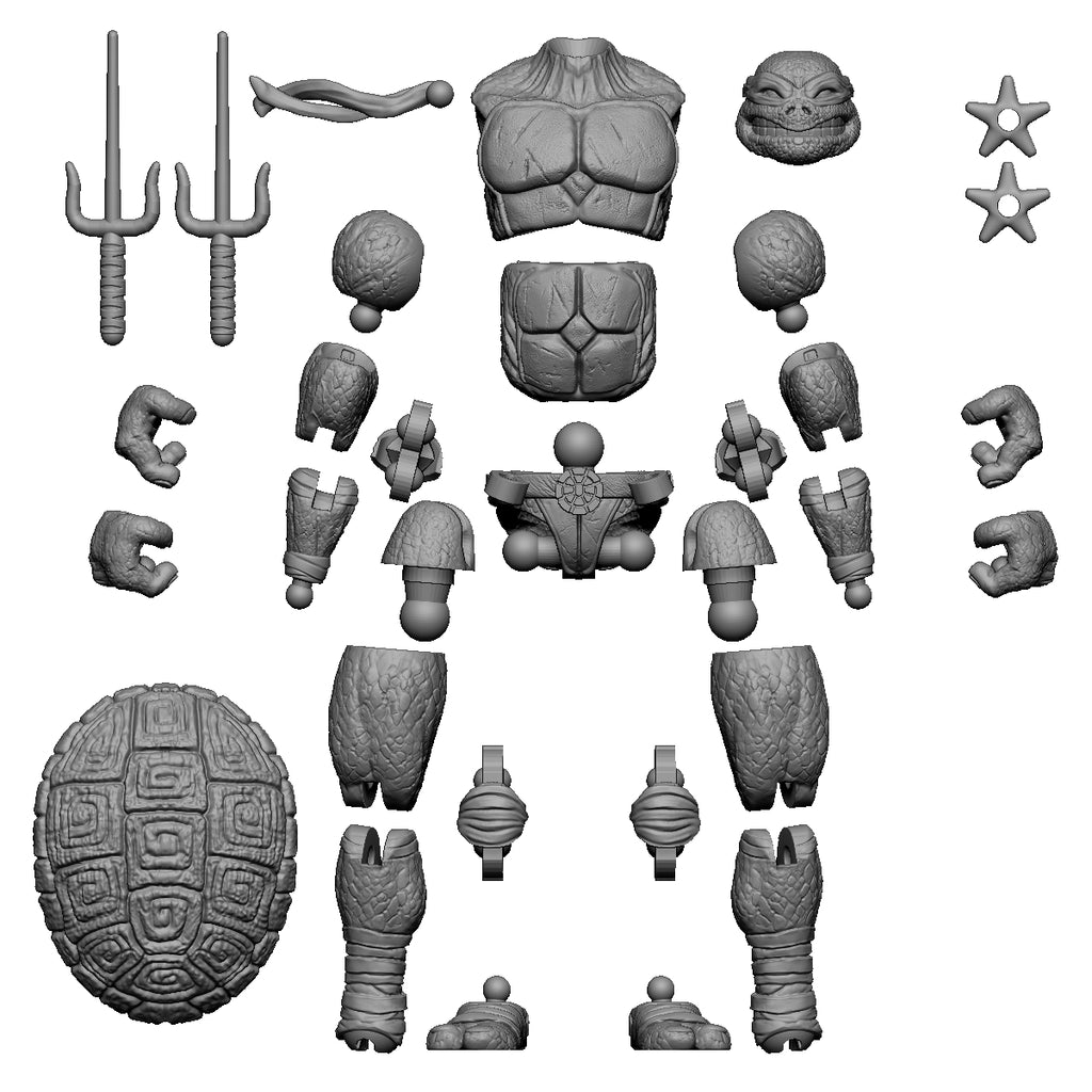 Turtle w/ Sai – Morphonauts