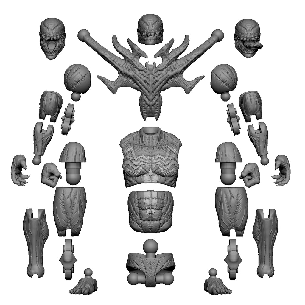 Symbiote with chest logo detail – Morphonauts