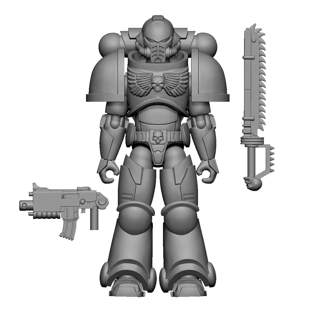3D digital print file 1.5" articulated Heavy Soldier – Morphonauts