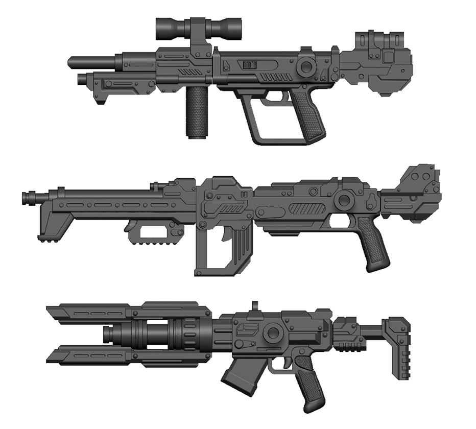 Modular Weapon Pack Digital 3D files – Morphonauts