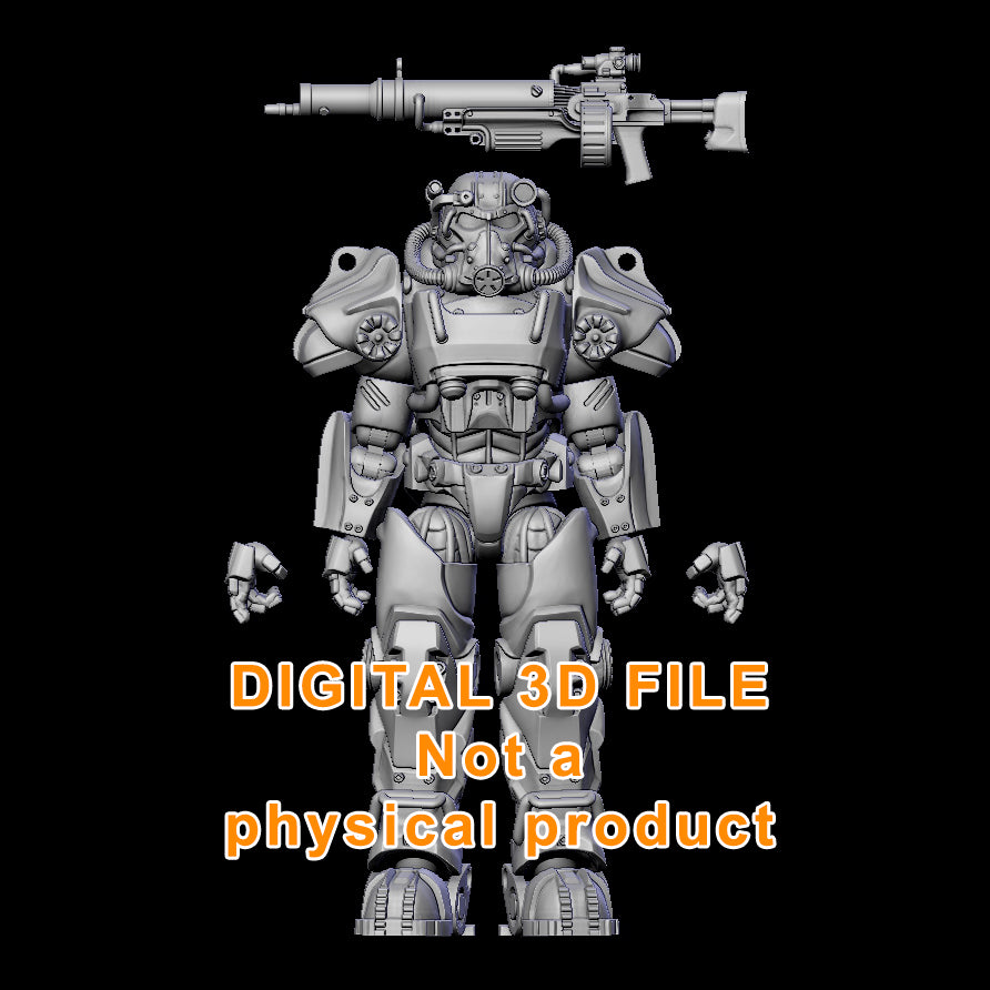 Power Armor T-60 Articulated Figure Digital 3D files – Morphonauts