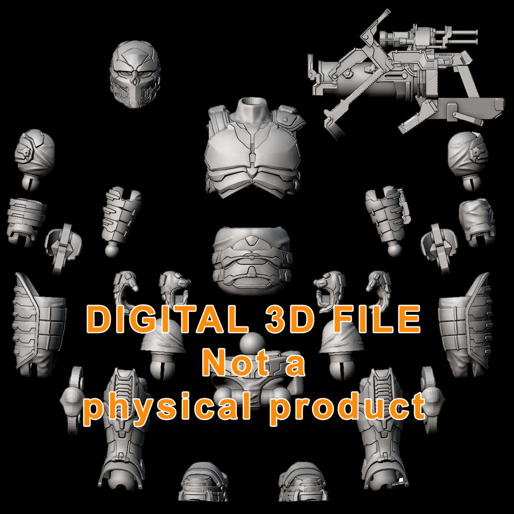Advanced Soldier Articulated Figure Digital 3D files – Morphonauts