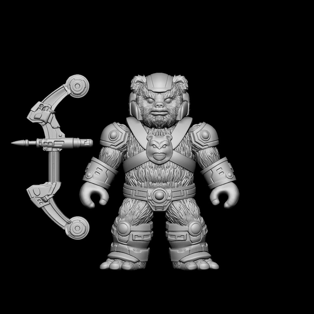 Mini Battle Bear 3D model digital download – Morphonauts