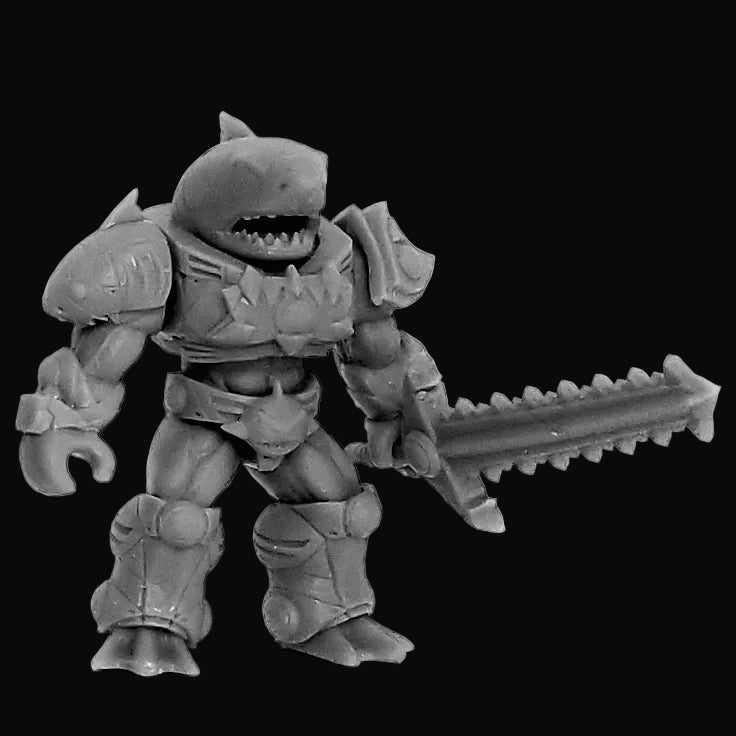 Sealoch Shark Combat Creatures "BB" Mini Figure – Morphonauts